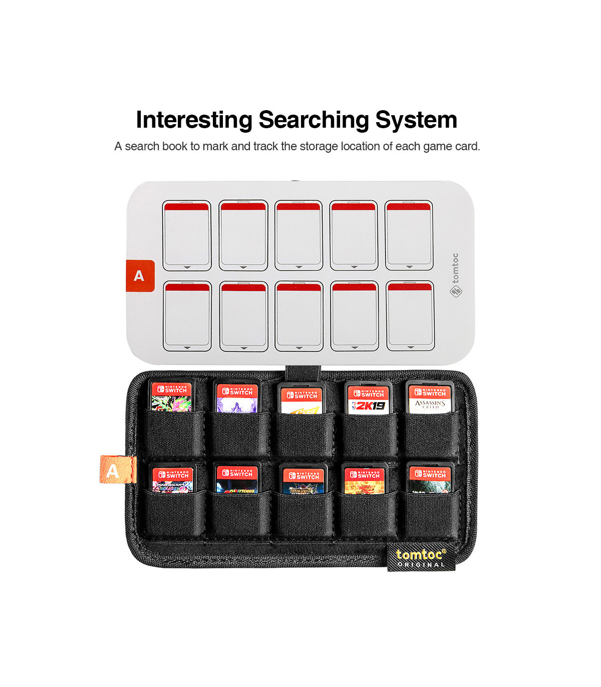 tomtoc Nintendo Switch Storage Case for 100 Games