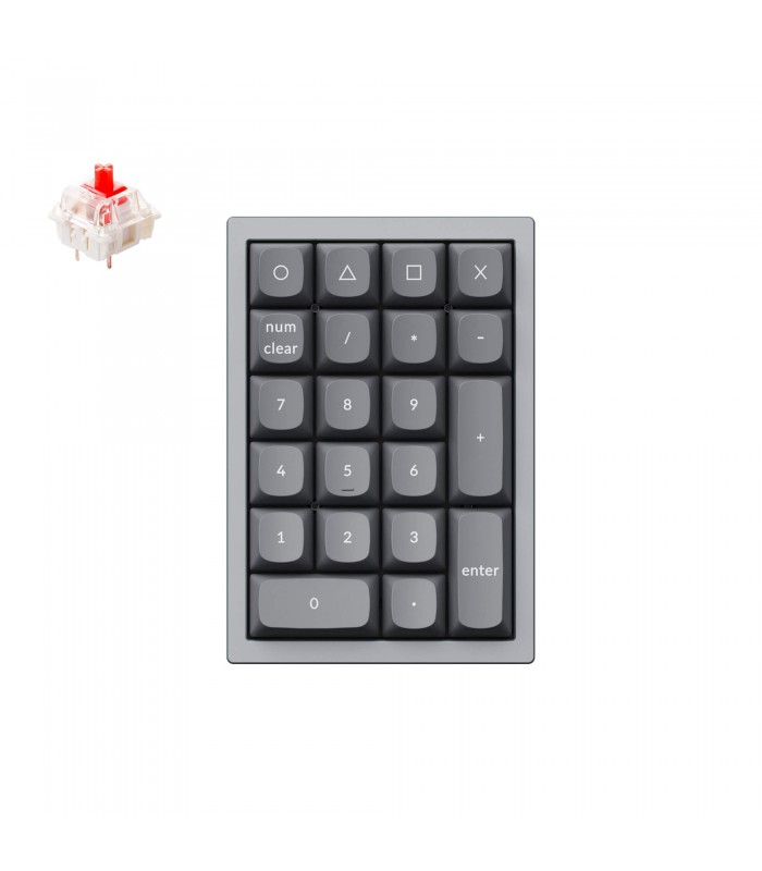 Keychron Q0 Grey QMK Red Switch Number Pad